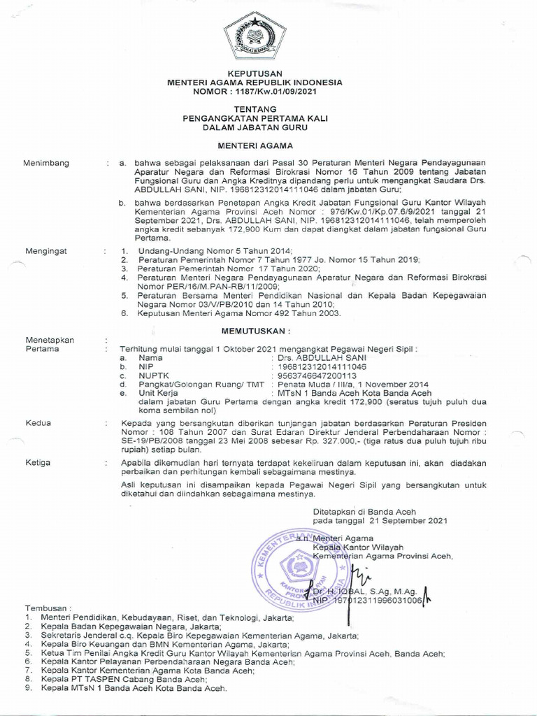 SK PJG Abdullah Sani | PDF