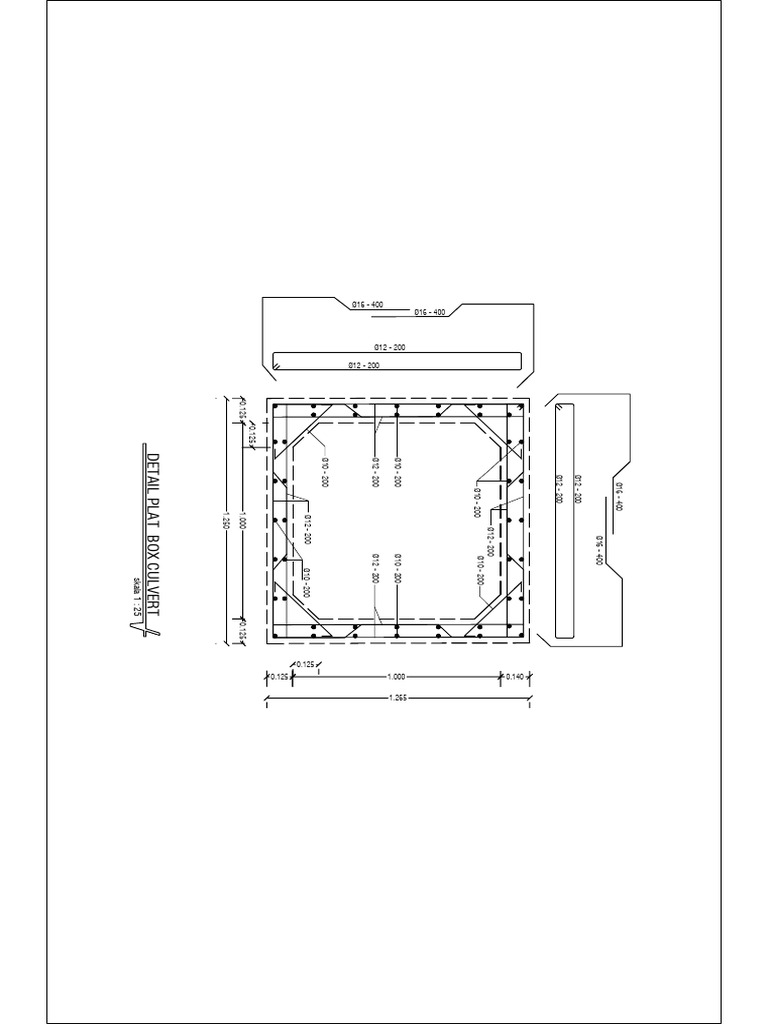 Gambar Box Culvert 100X100. | PDF