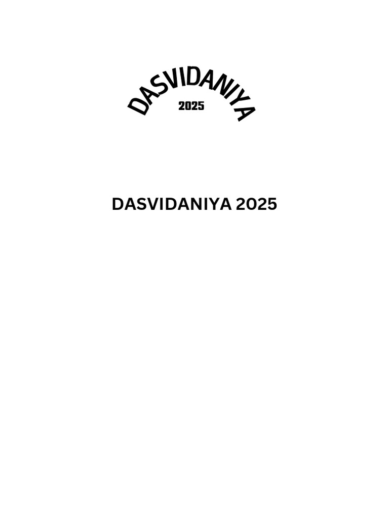 Dasvidaniya 2025 | PDF