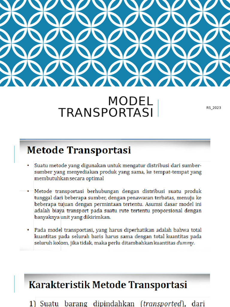 SMP3 Model Transportasi | PDF