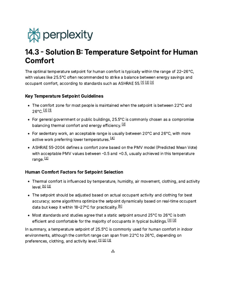14.3 - Solution B - Temperature Setpoint For Human | PDF | Computer ...