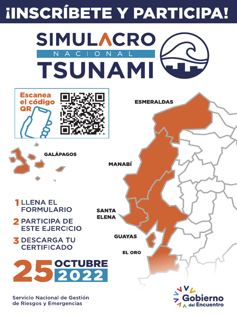 Afiche Simulacro Tsunami | PDF