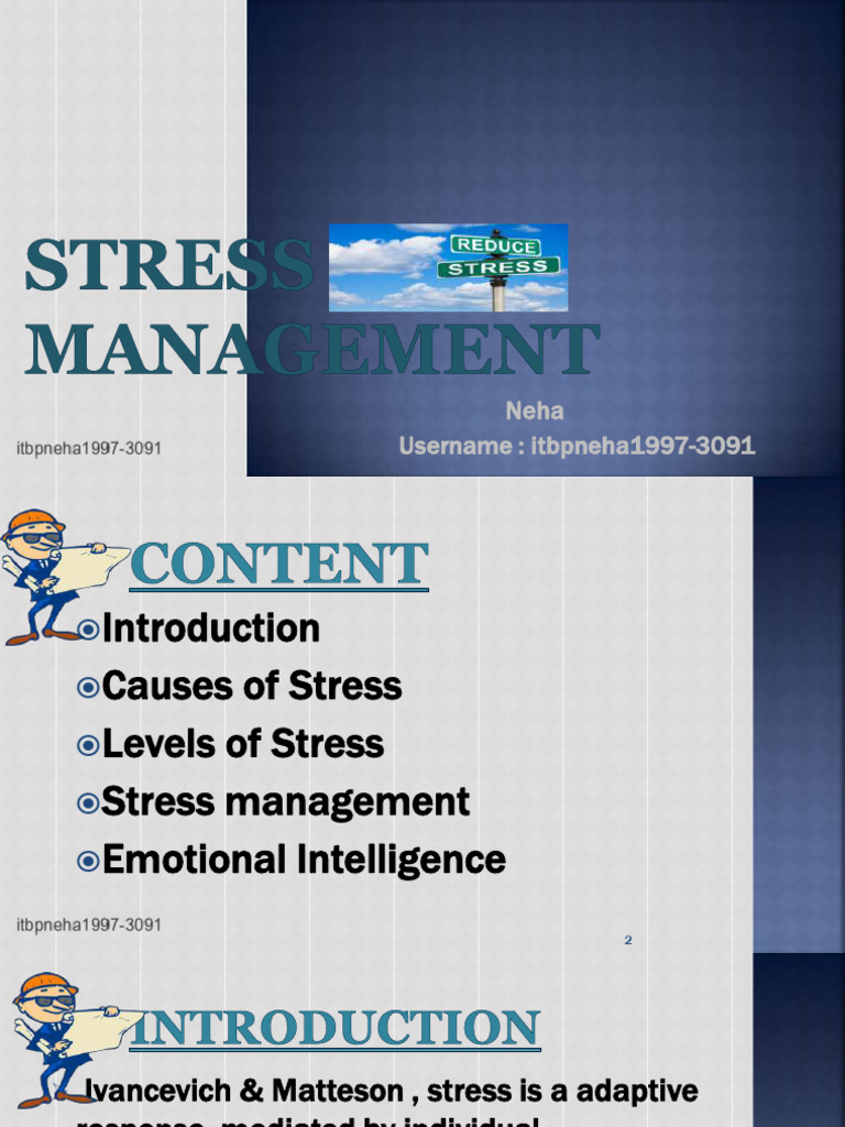 Stress Management Watermark | PDF