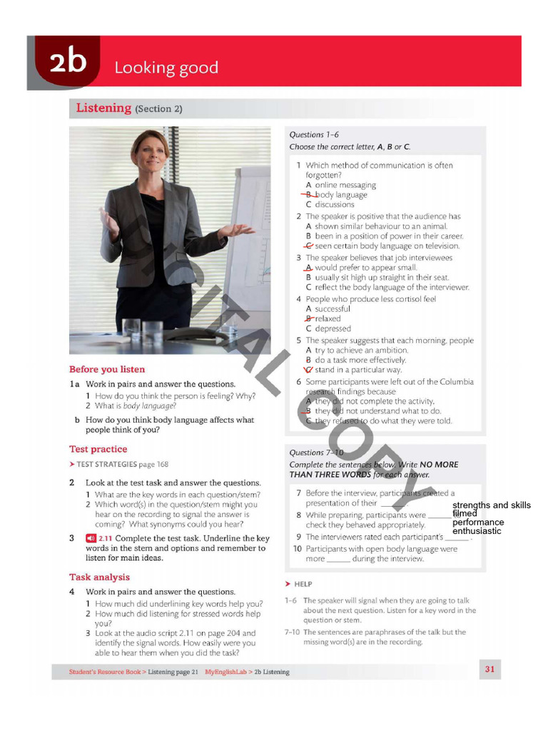 Listening Section 2 - Review | PDF