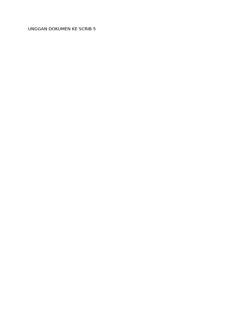 Unggan Dokumen Ke Scrib 5 | PDF