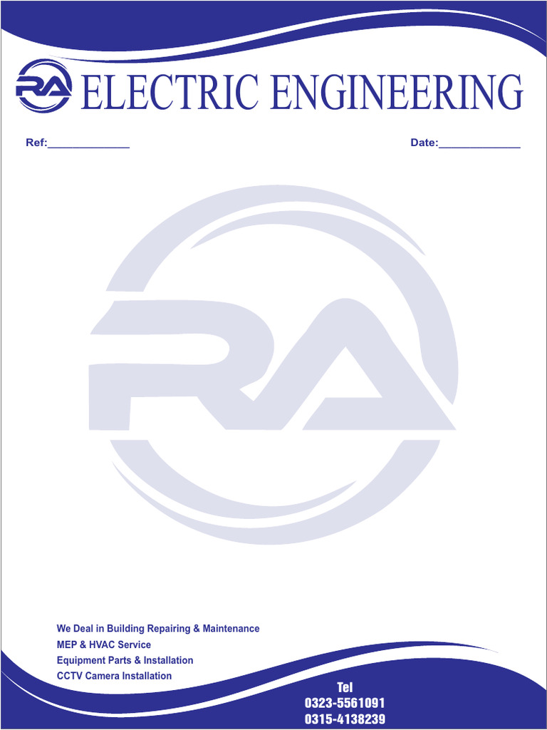 RA Electric Engineering Letter Head | PDF