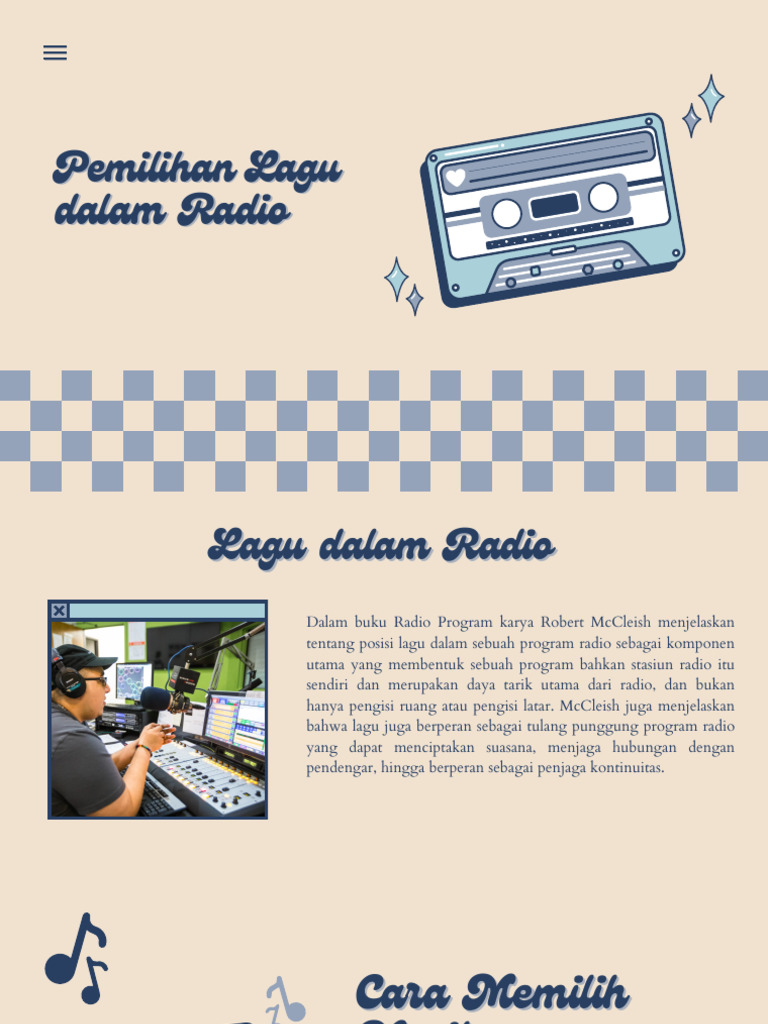 Pemilihan Musik Dalam Program Radio | PDF