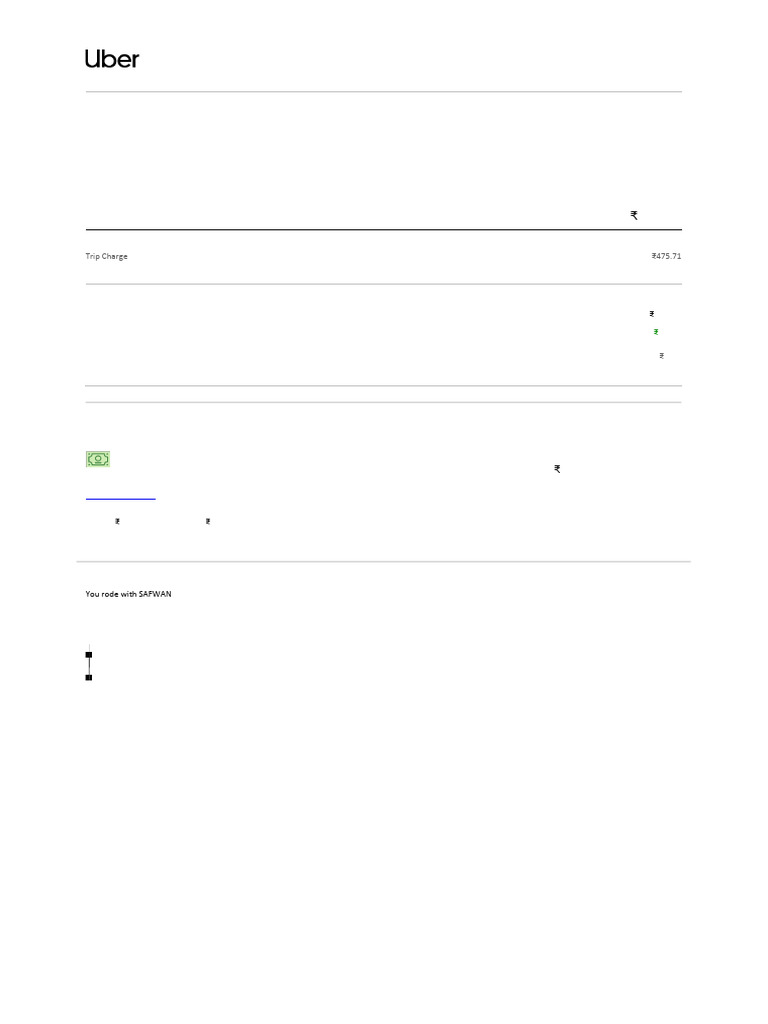 Uber Ride Receipt for Aditya | PDF