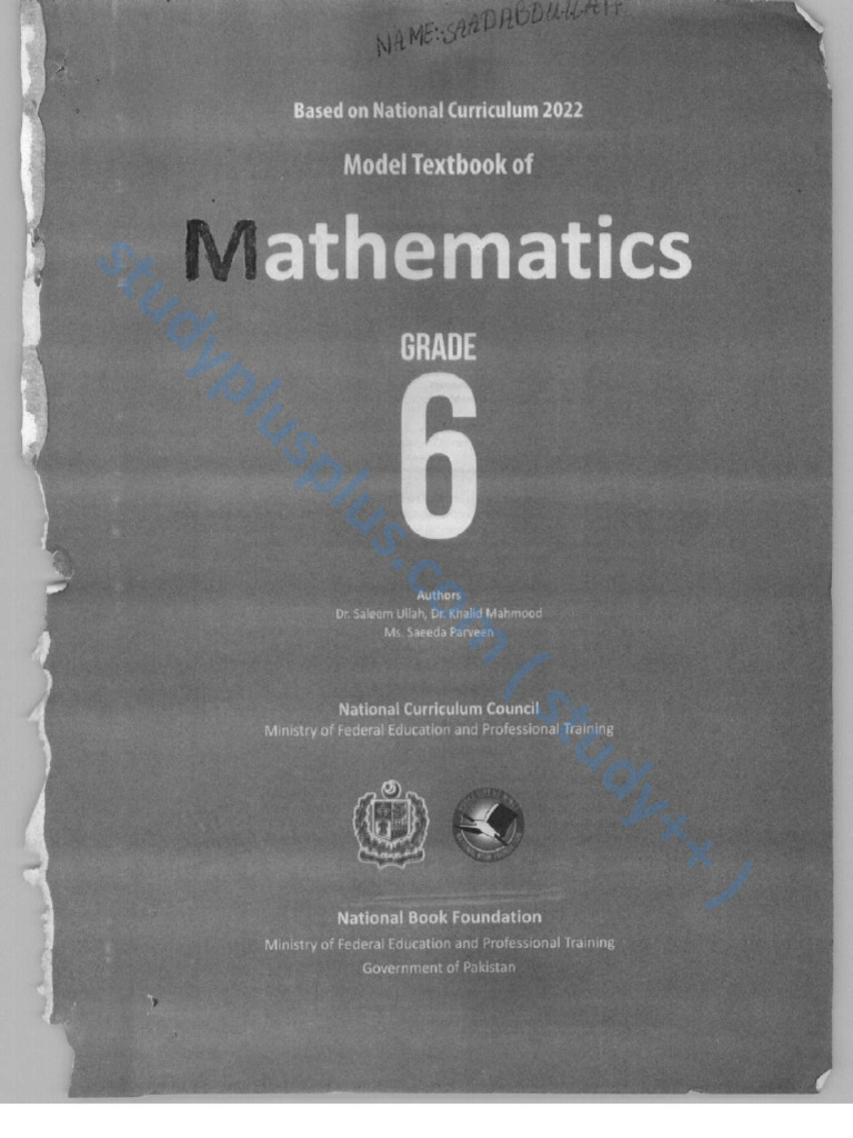 6 Maths Full Book | PDF