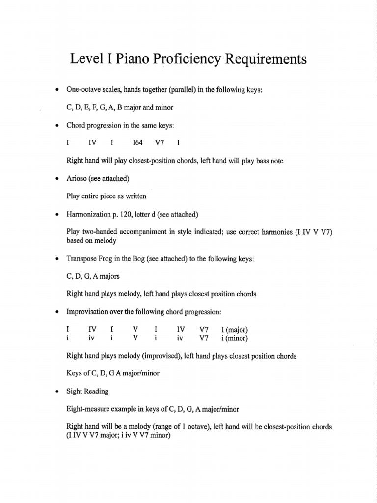 Level I Proficiency | PDF
