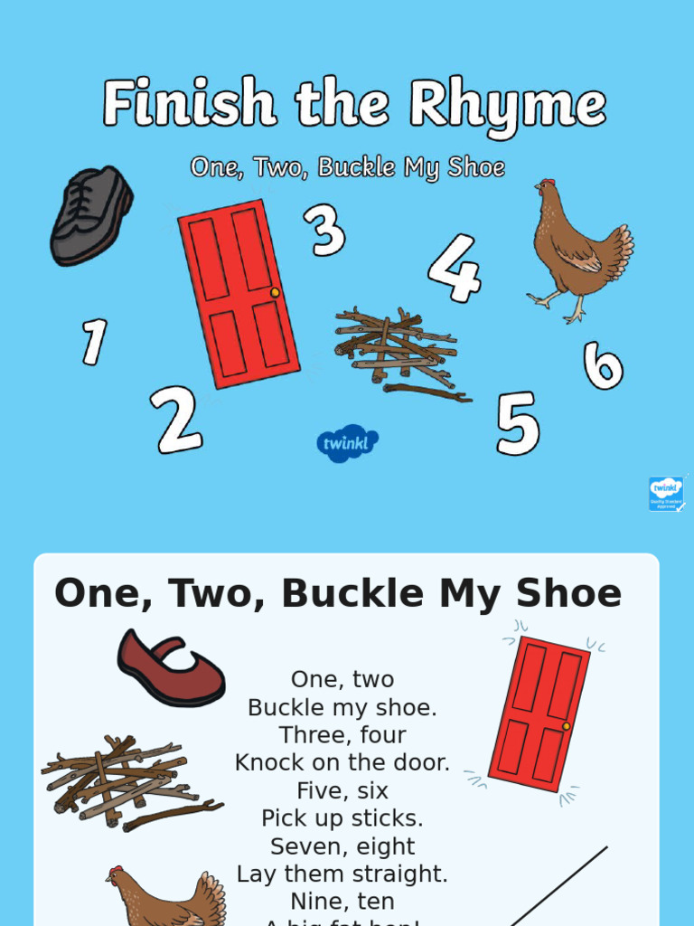 Nursery Rhyme: One, Two, Buckle My Shoe | PDF