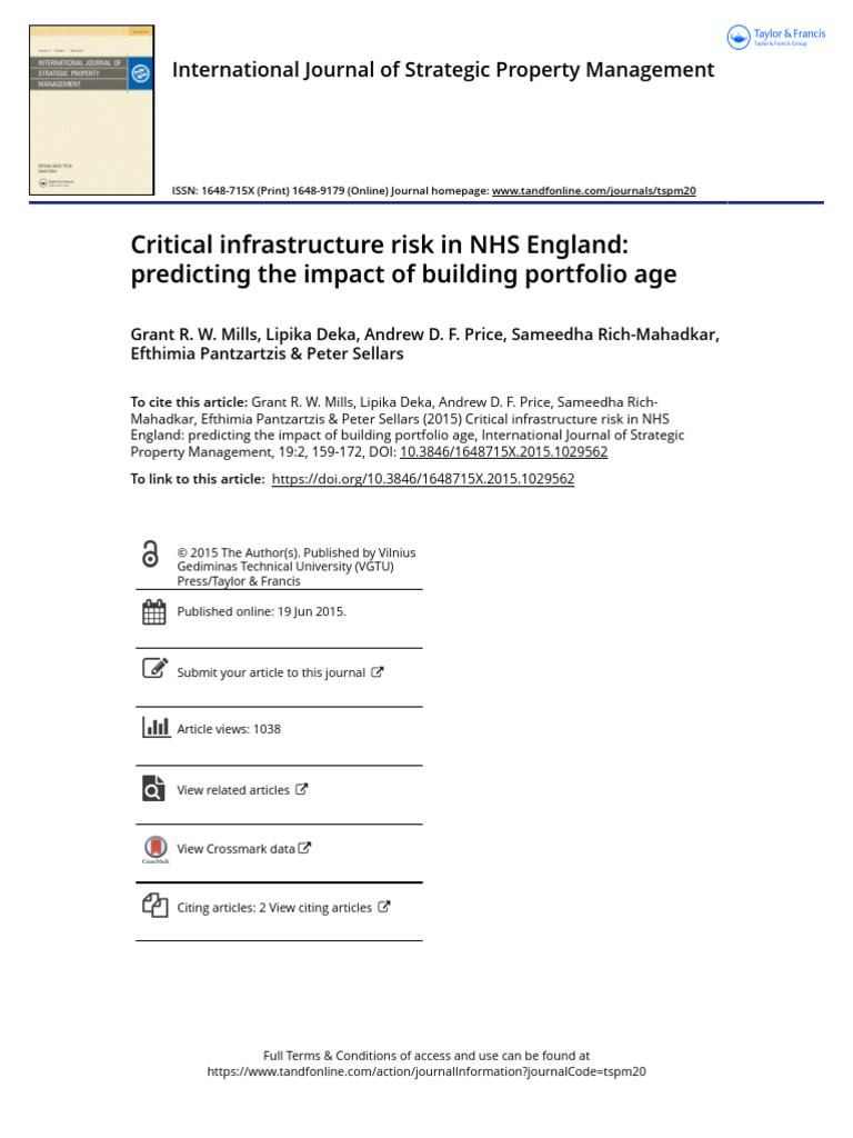 Critical Infrastructure Risk in NHS England Predicting The Impact of ...