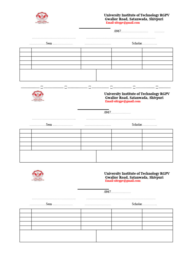 No Dues Exam Form-ALL BRANCHES Update 2024 | PDF