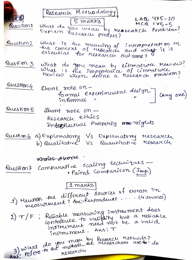 Research Methodology CA3 | PDF
