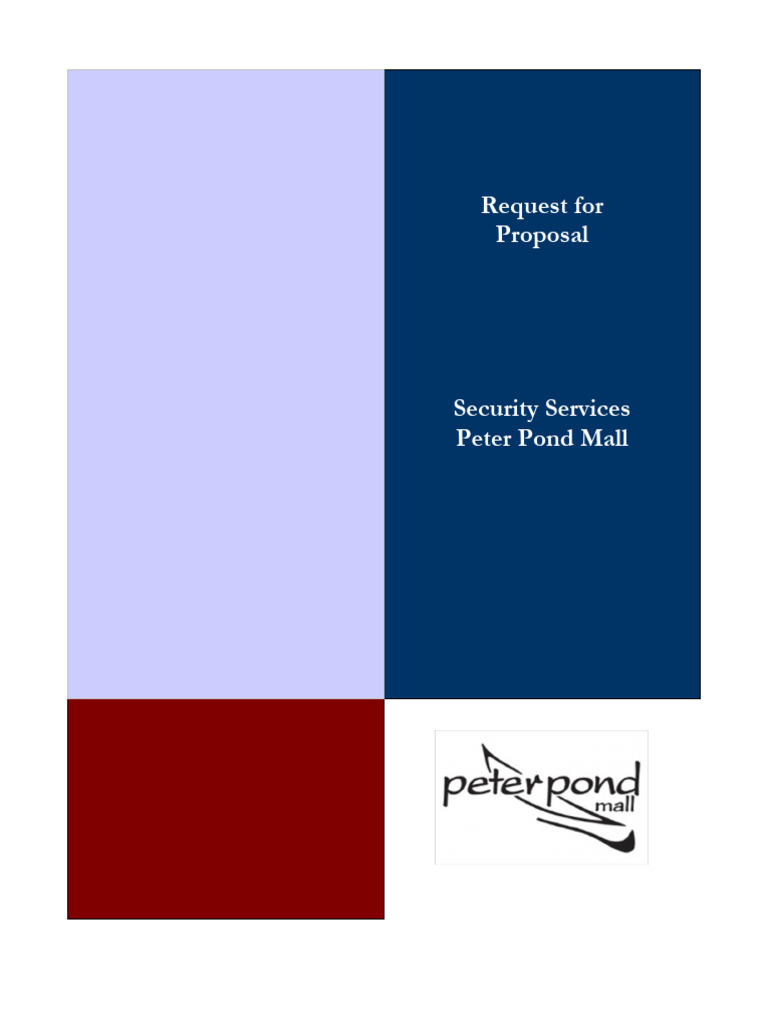 RFP Document PPM - Security Services 2021 | PDF | Contractual Term ...