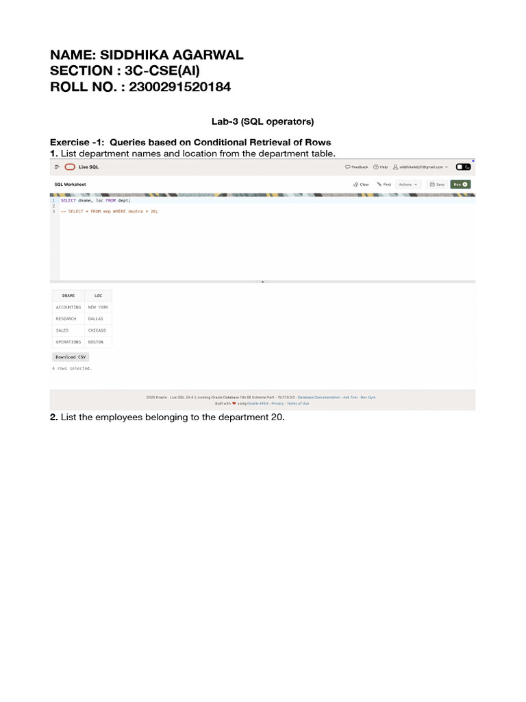Aktu DBMS Lab Files | PDF | Databases | Data Management