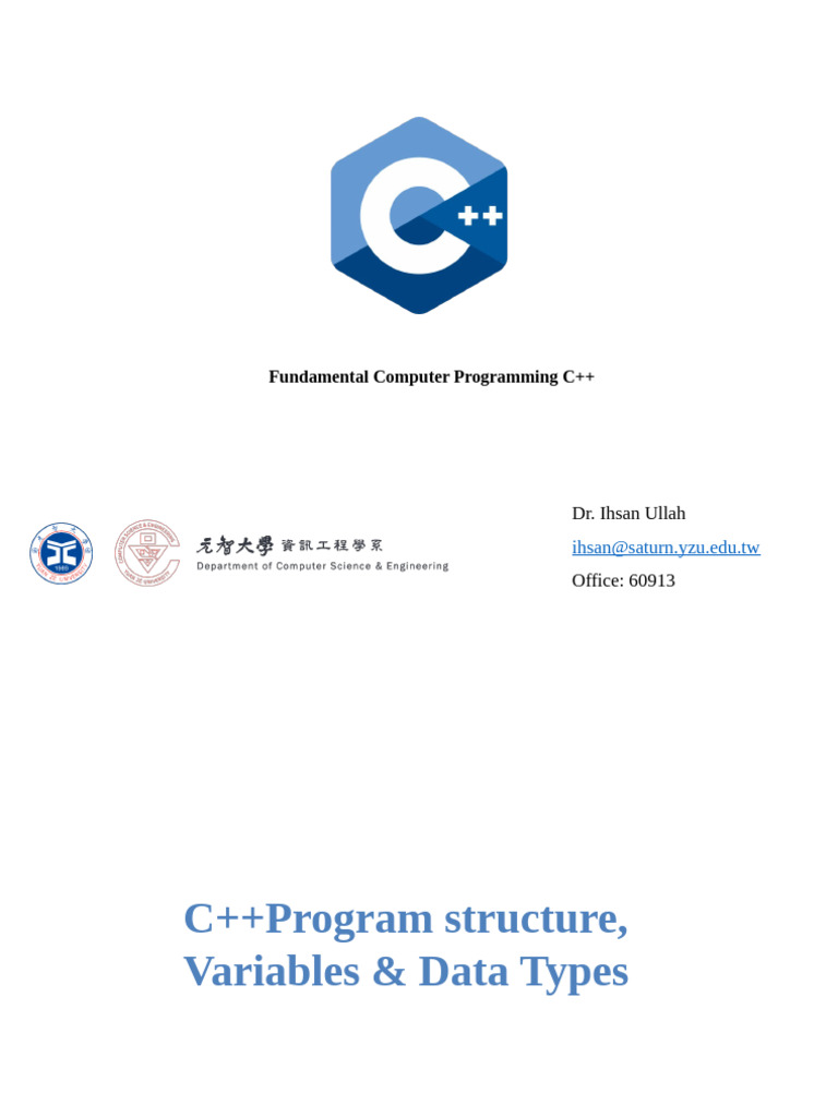 Variables & Data Types | PDF | Integer (Computer Science) | Variable ...