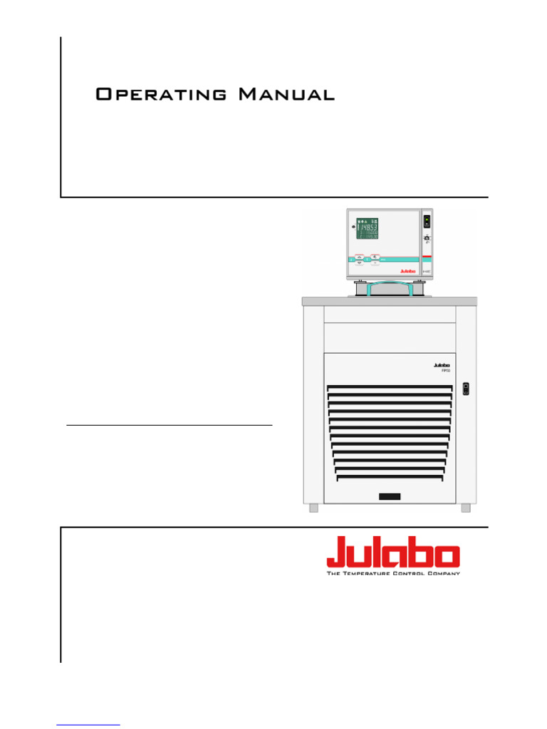 Julabo FP50 HE | PDF | Sensor | Safety