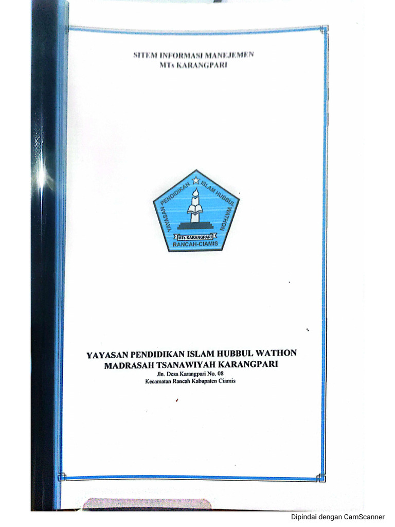 Pengelolaan SIM MTs Karangpari | PDF
