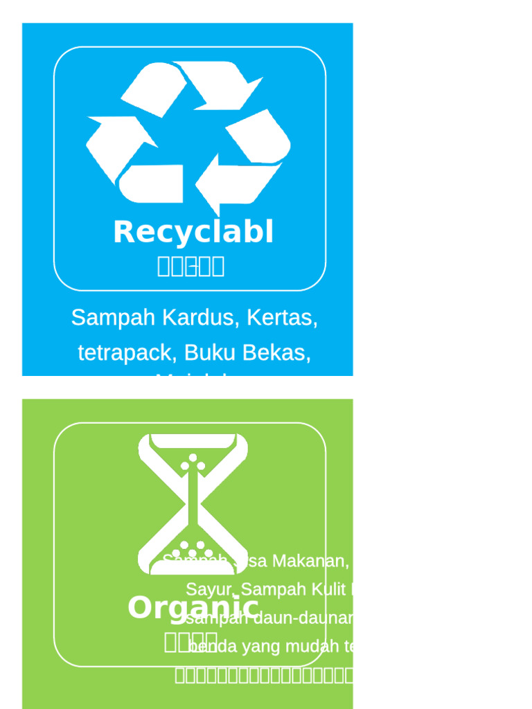 Sign Tong Sampah | PDF