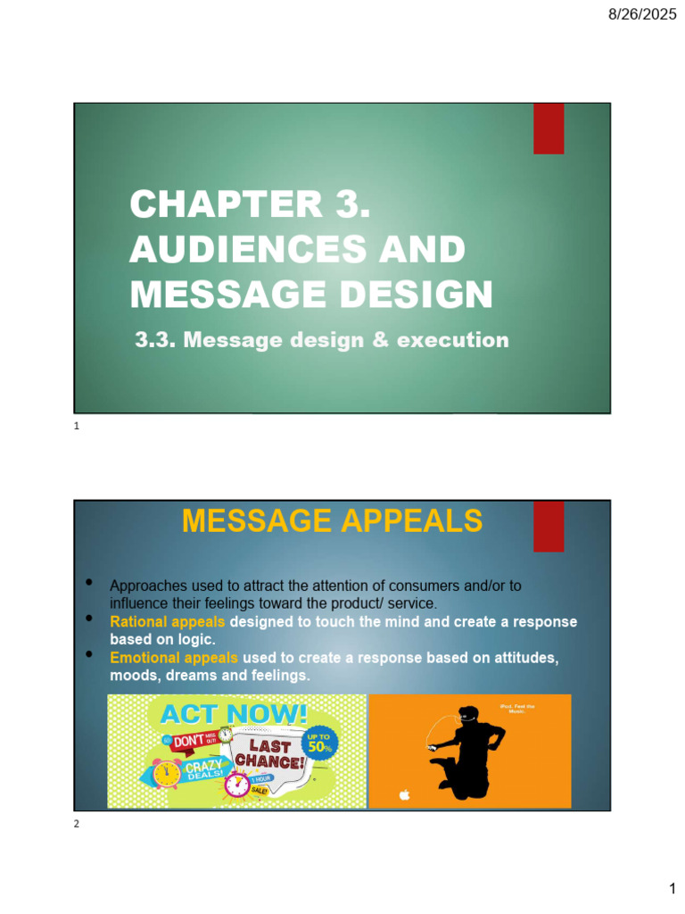 Chap3 Message Design | PDF | Advertising | Brand