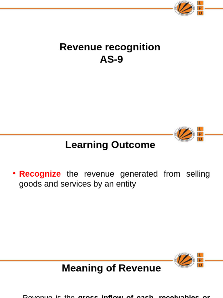 Lecture 7 - Revenue Recognition | PDF | Revenue | Credit Card