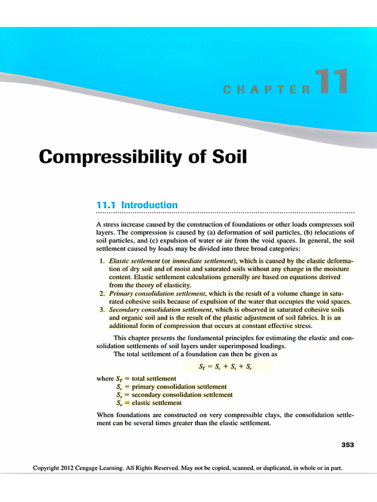 Compressibility of Soil | PDF