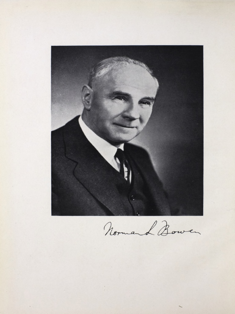 Tilley 1997 Norman Levi Bowen 1887 1956 | PDF | Materials | Chemical ...