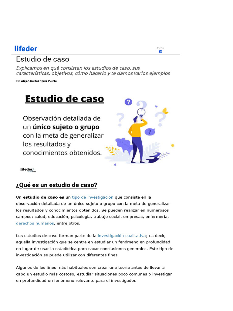 Estudio de Caso - Concepto, Características, Cómo Hacerlo, Ejemplos ...