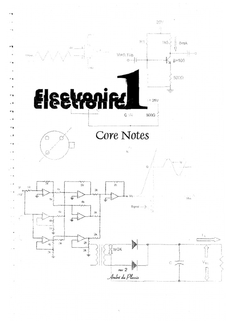 Electronics 1 - Theory Core Notes | PDF