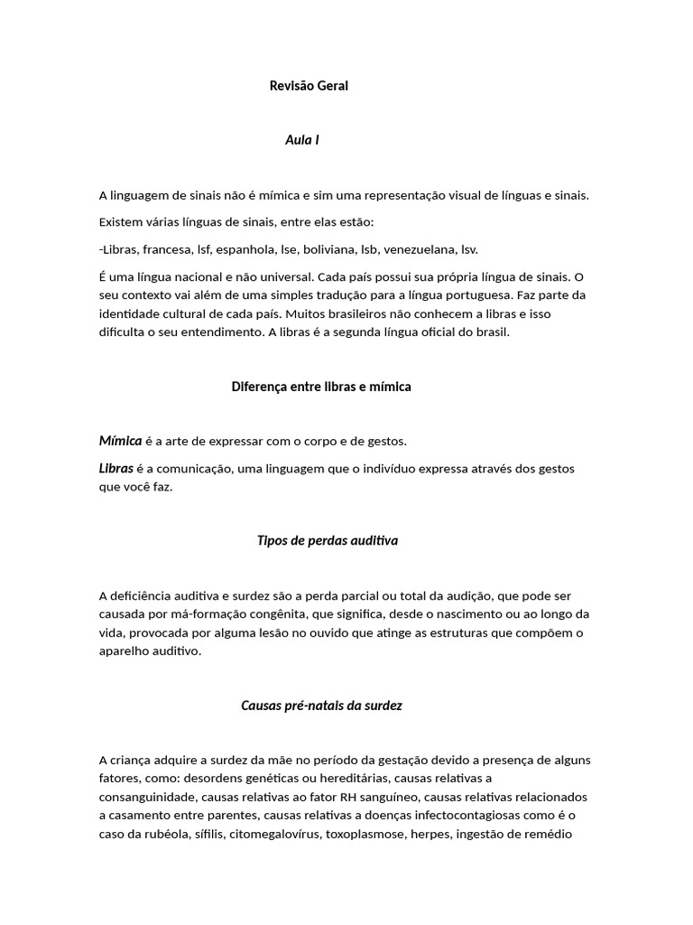 Introdução à Libras e Surdez | PDF | Surdez | Educação Especial