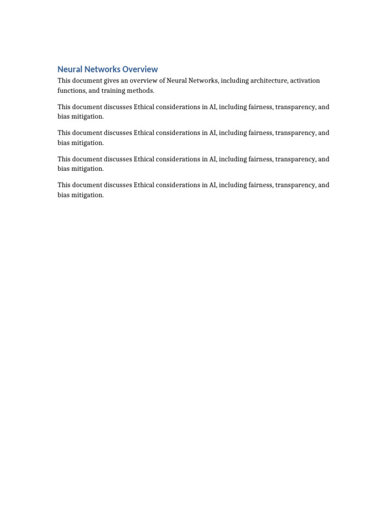 Neural Networks Overview | PDF