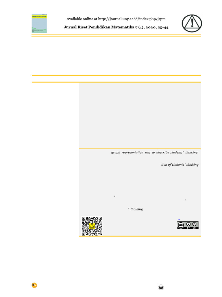 Proses Berpikir Siswa dalam Aljabar Graf | PDF