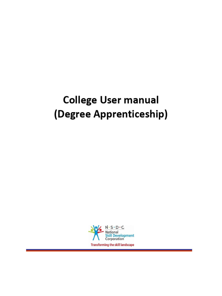College User Manual (Degree Apprenticeship) | PDF | Computing | Software