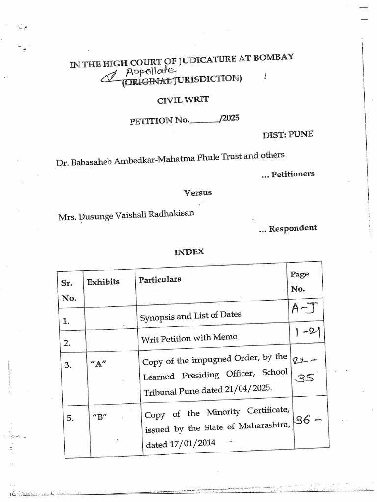 Dr. Babasaheb Ambedkar Mahatma Phule Trust | PDF