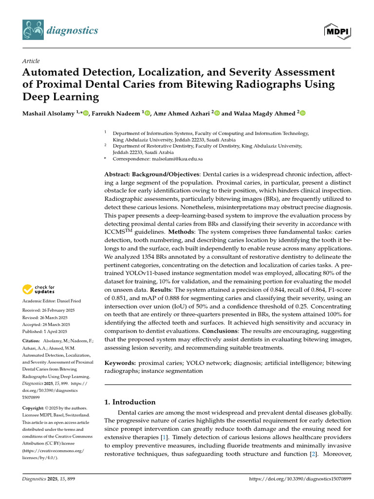 Automated Detection, Localization, and Severity Assessment | PDF ...