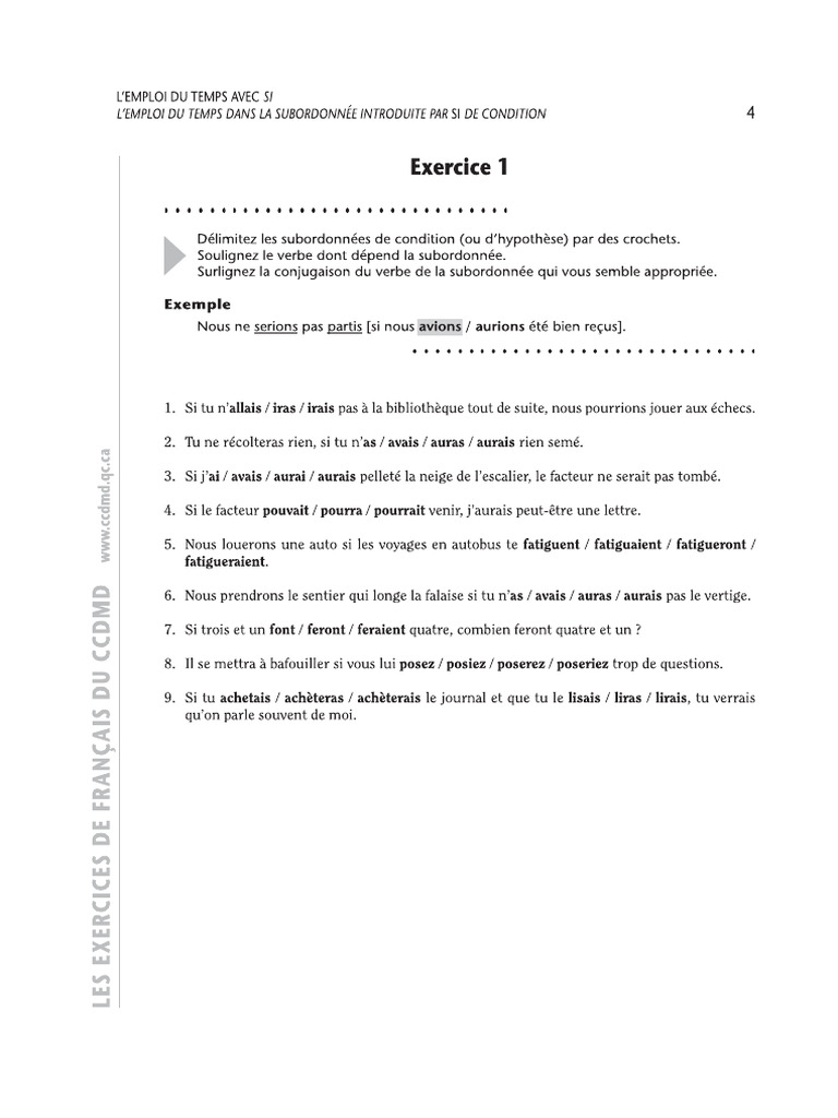 Condition Et Hypothese - Exercices | PDF