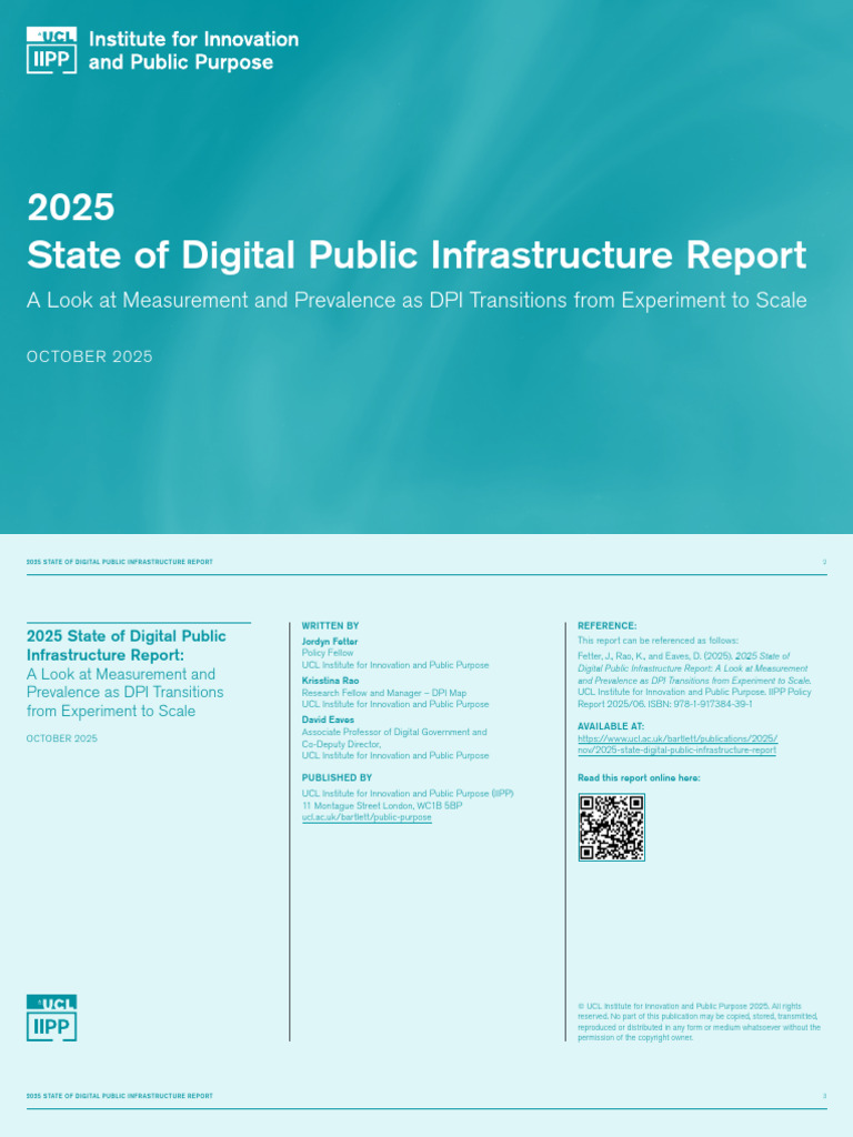 Iipp State of Dpi Report 2025 | PDF | Governance | Interoperability