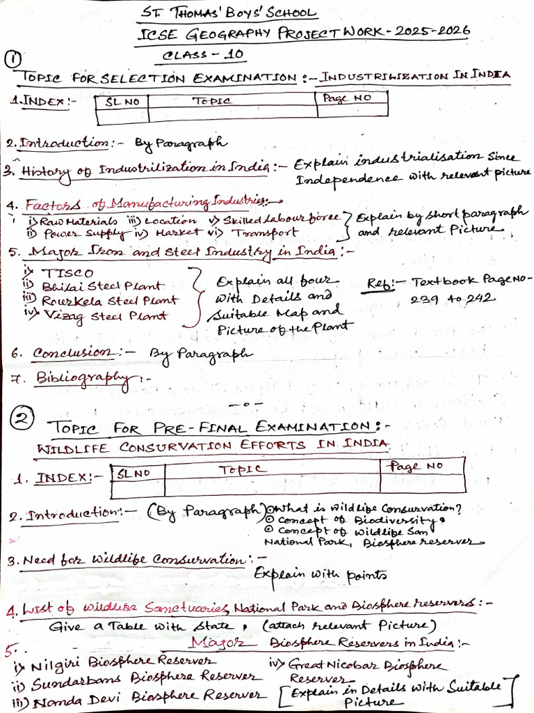 Class-10 Geography Project 2025-26 | PDF