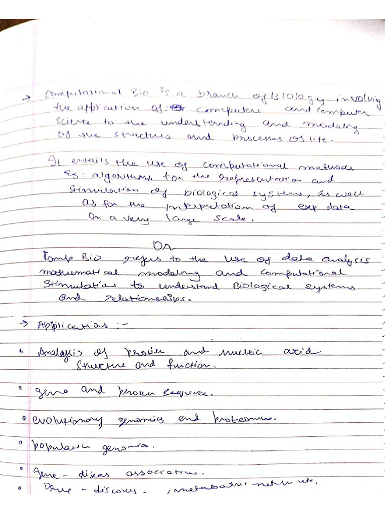 Computational Biology | PDF