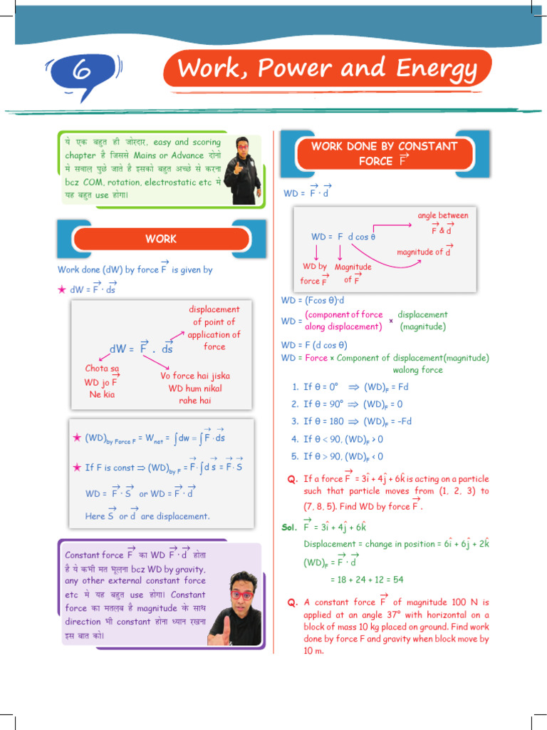 Work Done by Forces in Physics | PDF | Mechanics | Physical Sciences