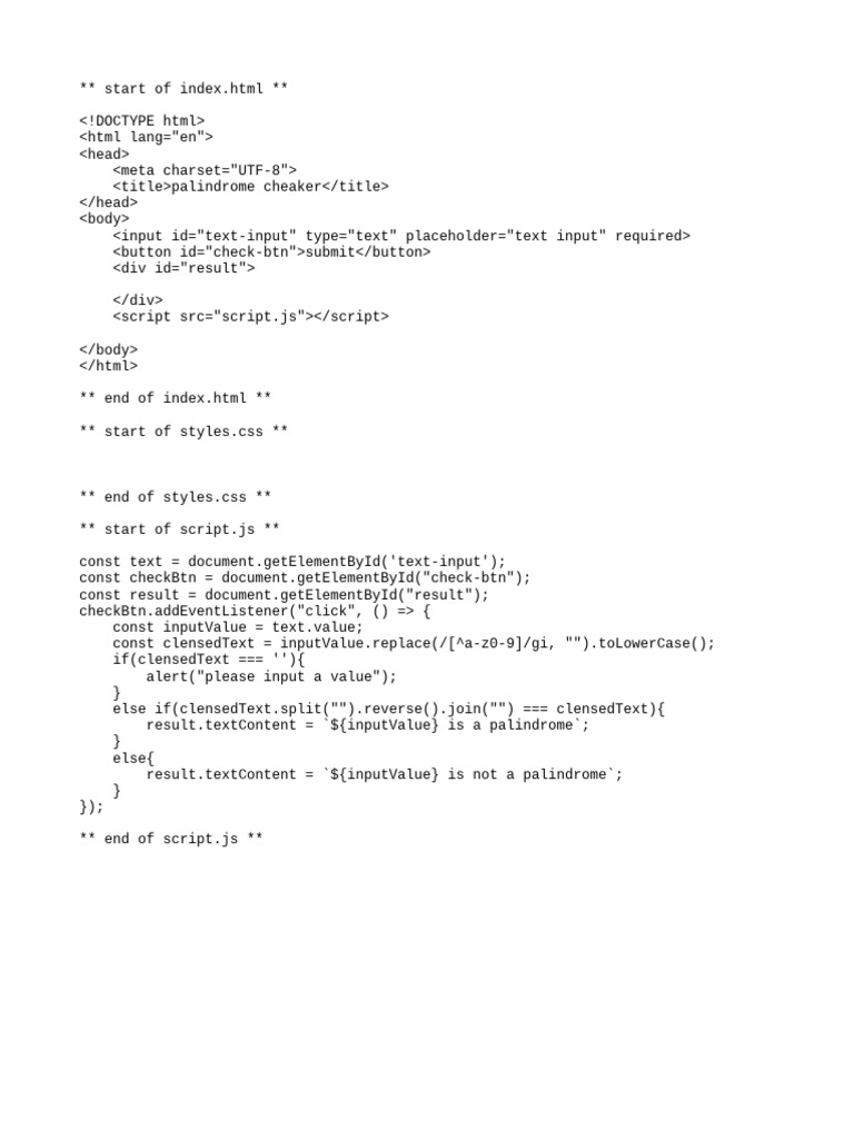 Build A Palindrome Checker | PDF