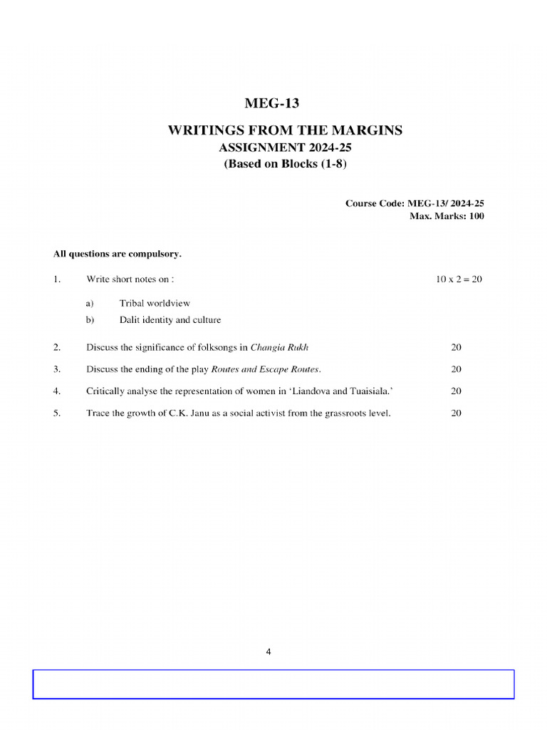 Meg-13 em 2024-25 KP | PDF | Dalit