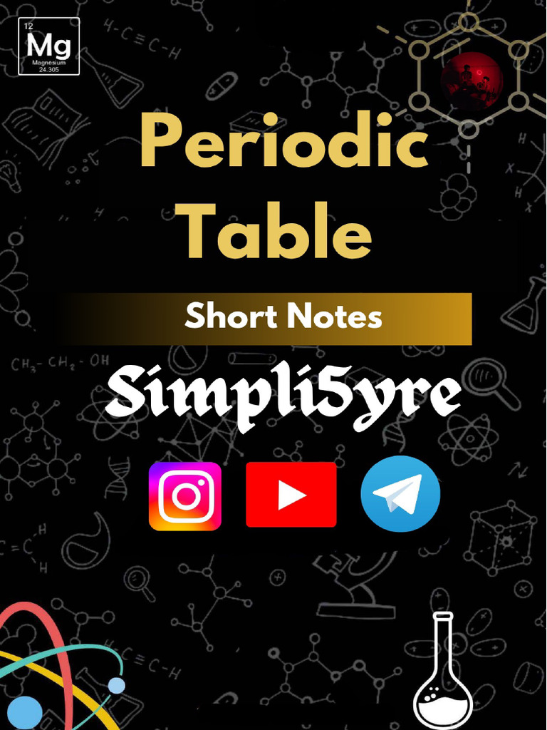 Periodic Table Short Notes | PDF