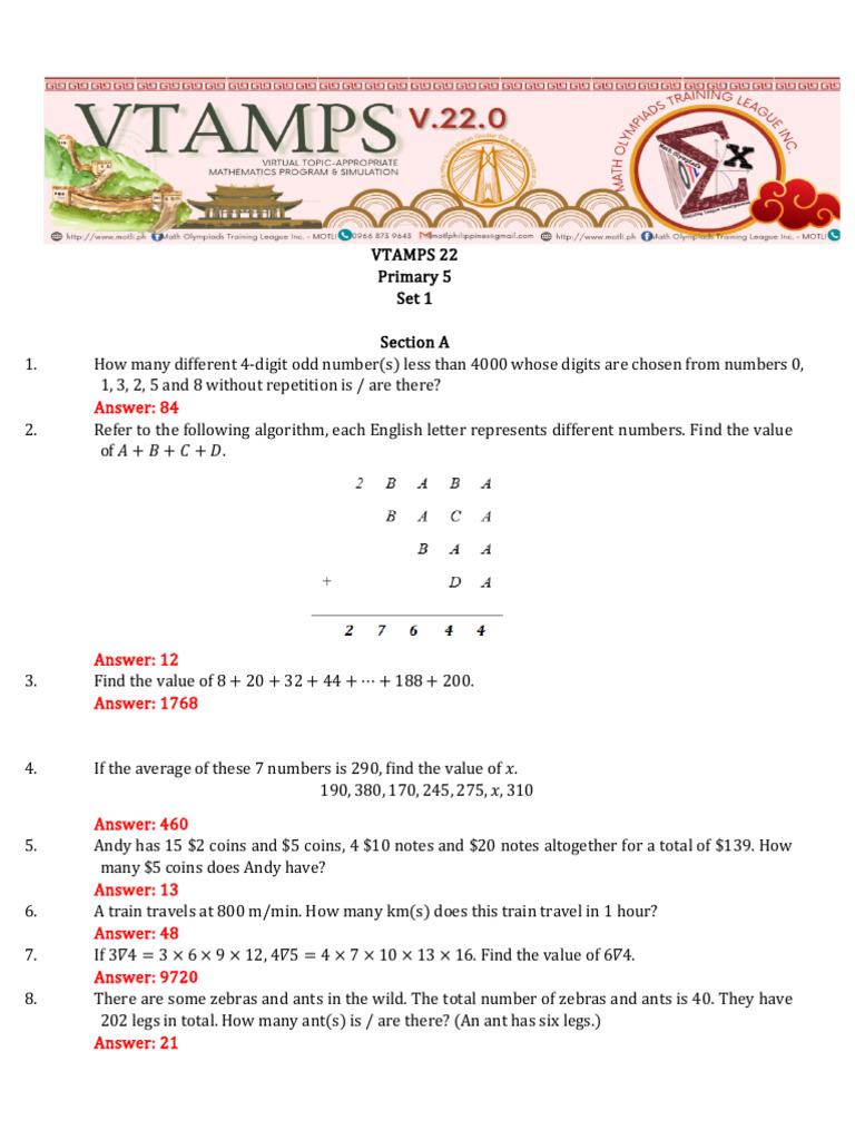 Math Problem Solutions and Explanations | PDF | Area | Numbers