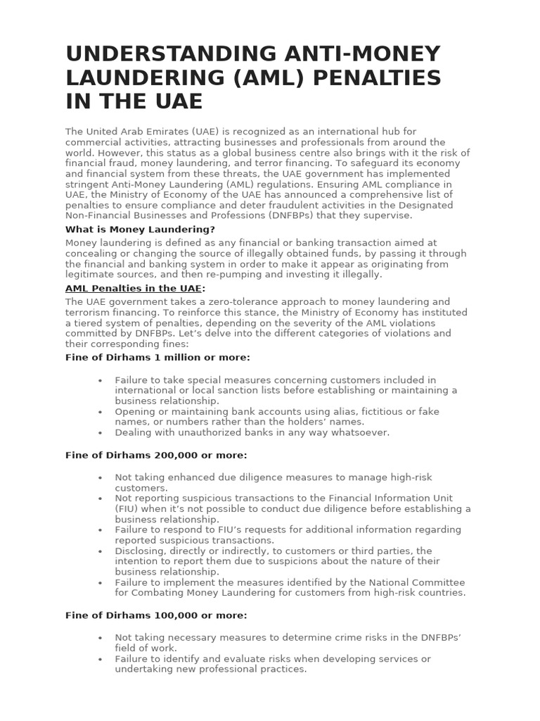 AML Penalties | PDF | Money Laundering | Crimes