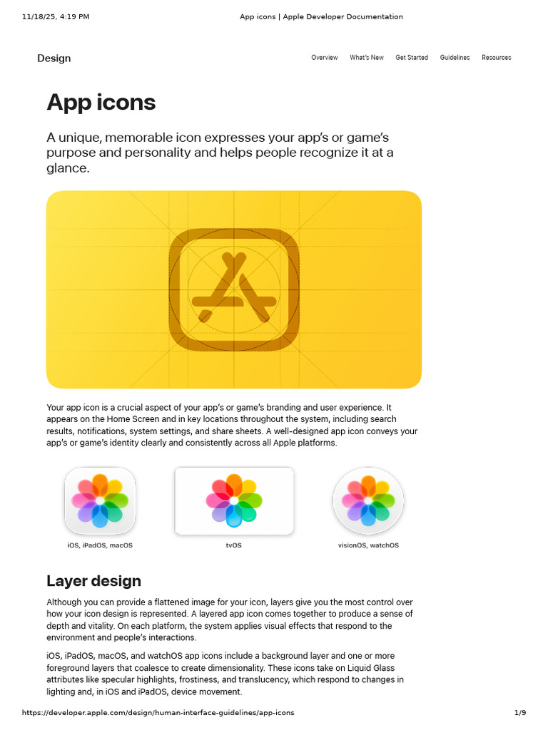 App Icons - Apple Developer Documentation | PDF | Icon (Computing) | Ios