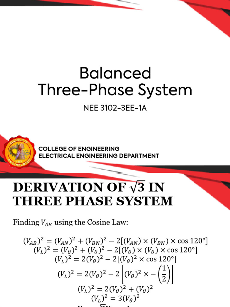 Balanced Three-Phase System Analysis | PDF | Electrical Impedance ...