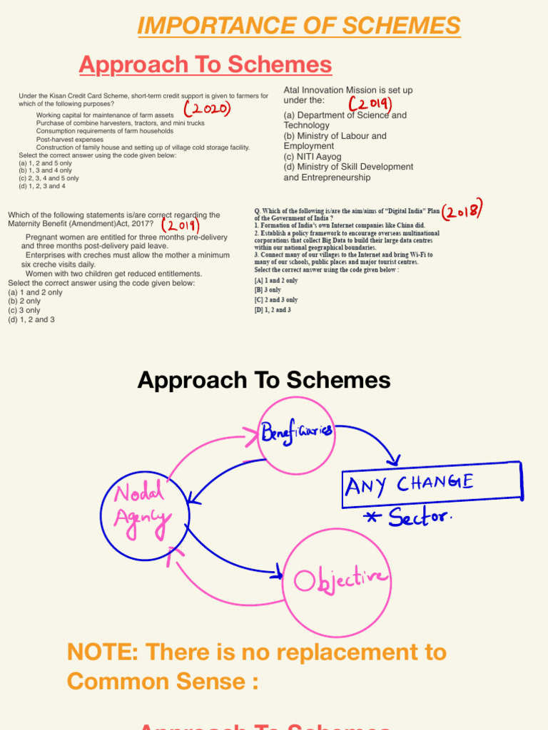 Key Government Schemes in India | PDF