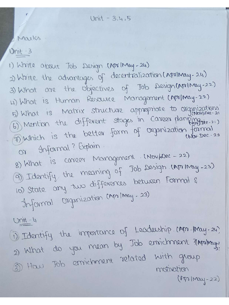 Unit 3,4,5 | PDF